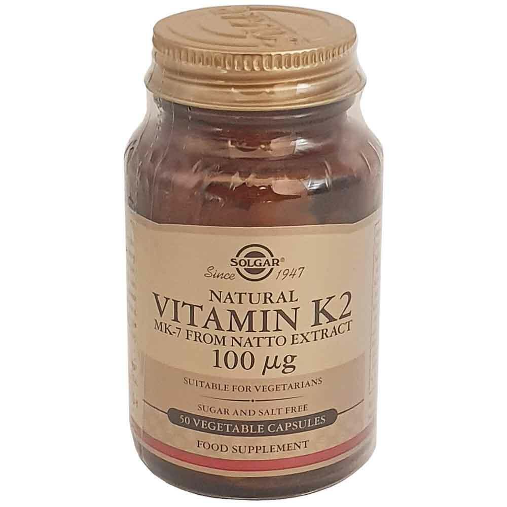 Solgar Vitamin K2 100 µg 50 Vegetable CAPSULES