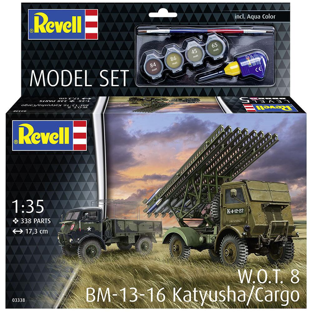 Revell W.O.T. 8 BM-13-16 Katyusha/Cargo Military Model SET Scale 1:35