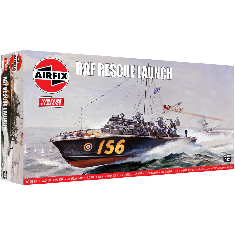 Airfix RAF Rescue Launch Vintage Classics Model Kit Scale 1:72