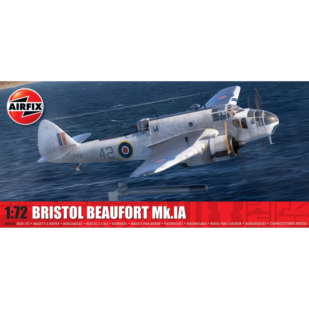 Airfix Bristol Beaufort Mk.IA Military Aircraft Model Kit Scale 1/72
