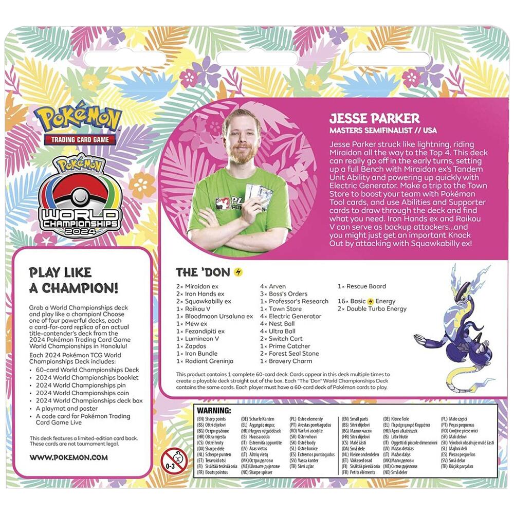 Pokemon TCG World Championships Deck Jesse Parker The Don