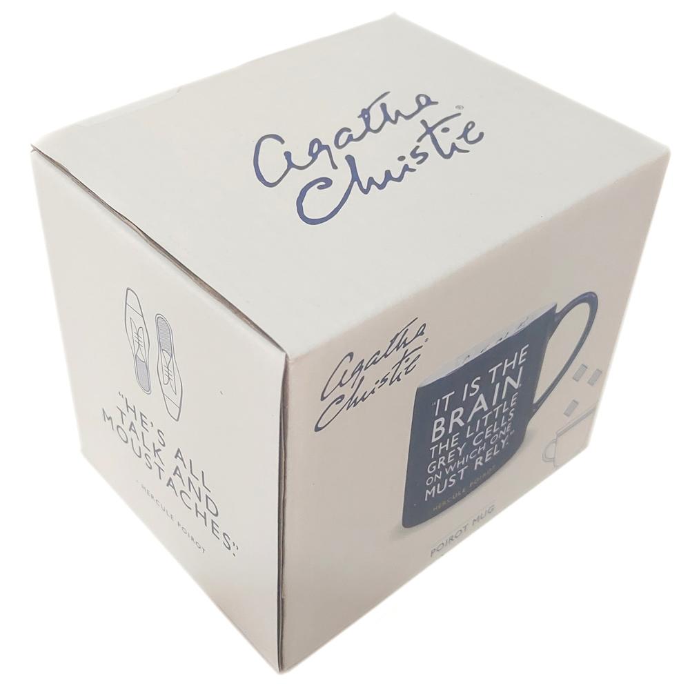 Agatha Christie Poirot Little Grey Cells 350ml Ceramic Mug (BOXED)