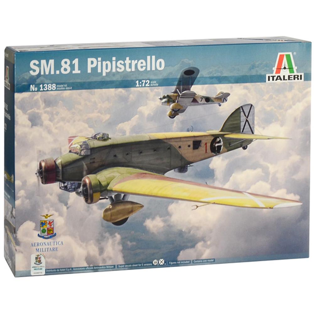 Italeri Savoia Marchetti SM81 Pipistrello Plane Model Kit Scale 172