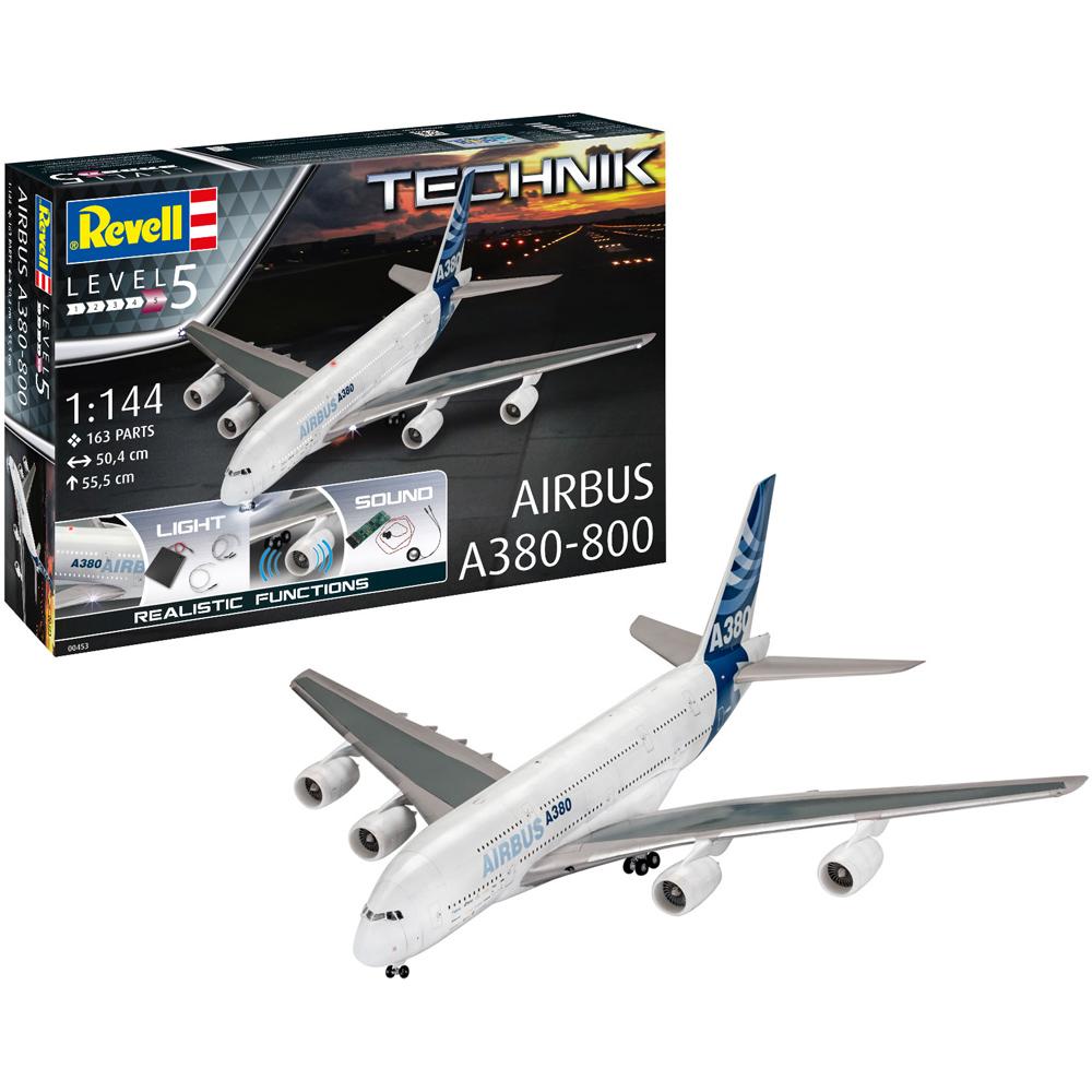 Revell Technik Airbus A380-800 Passenger Plane Model Kit Scale 1144