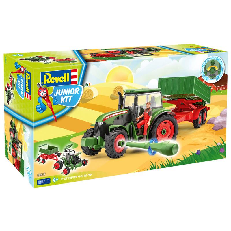 Revell JUNIOR Tractor & Trailer with Figure Level 1 Scale 120