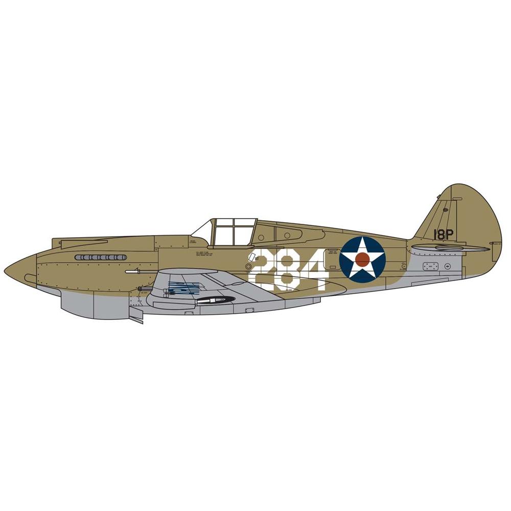 Airfix Curtiss P-40B Warhawk Aircraft Model Kit Scale 172