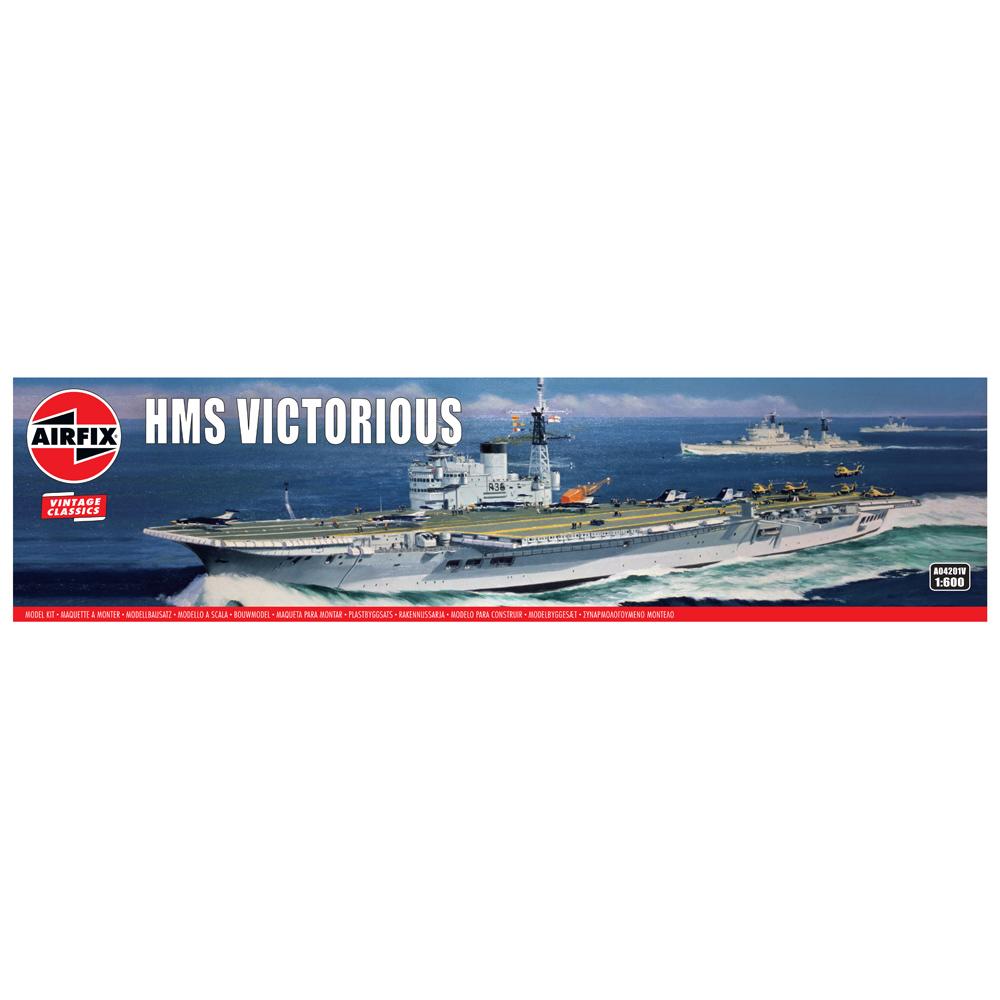 Airfix Vintage Classics HMS Victorious Ship Model Kit (Scale 1:600)