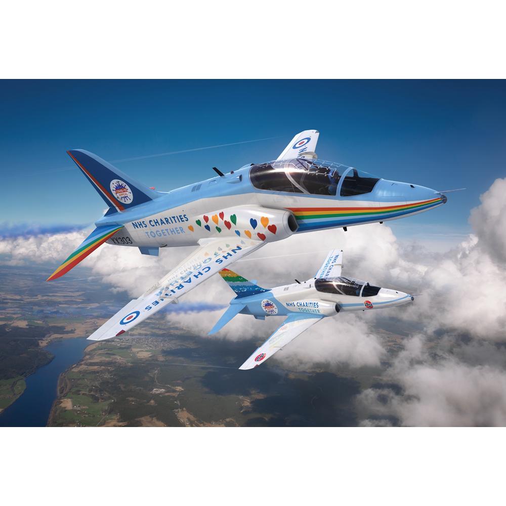 Airfix NHS Charities Together BAE HAWK Aircraft Model Kit (Scale 1:72)