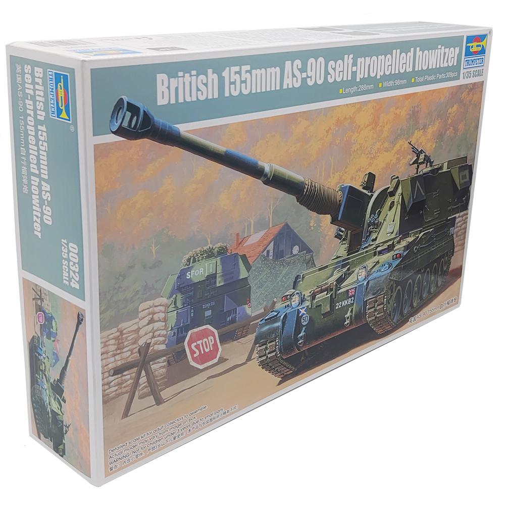 Trumpeter British 155mm AS-90 Self-Propelled Howitzer Model Kit Scale: 1:35