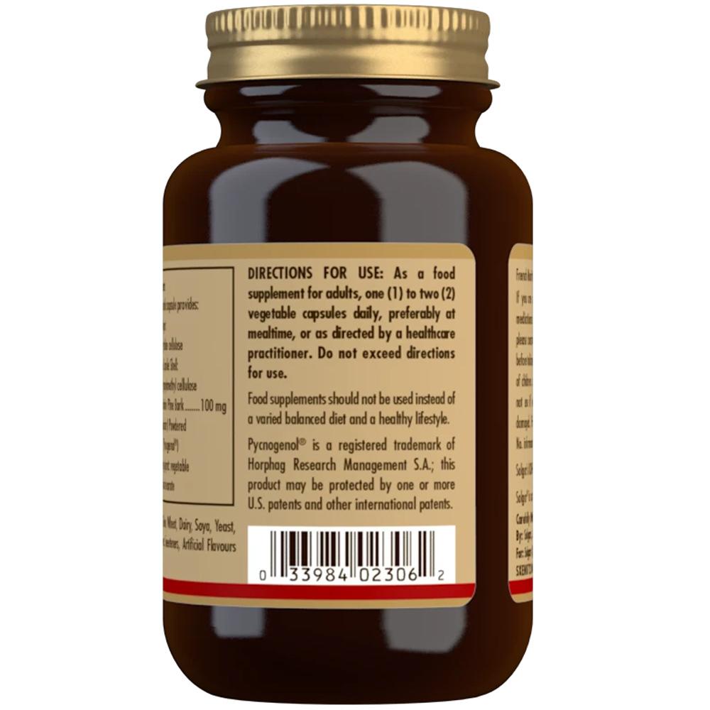 Solgar Pycnogenol 100mg 30 Vegetable Capsules