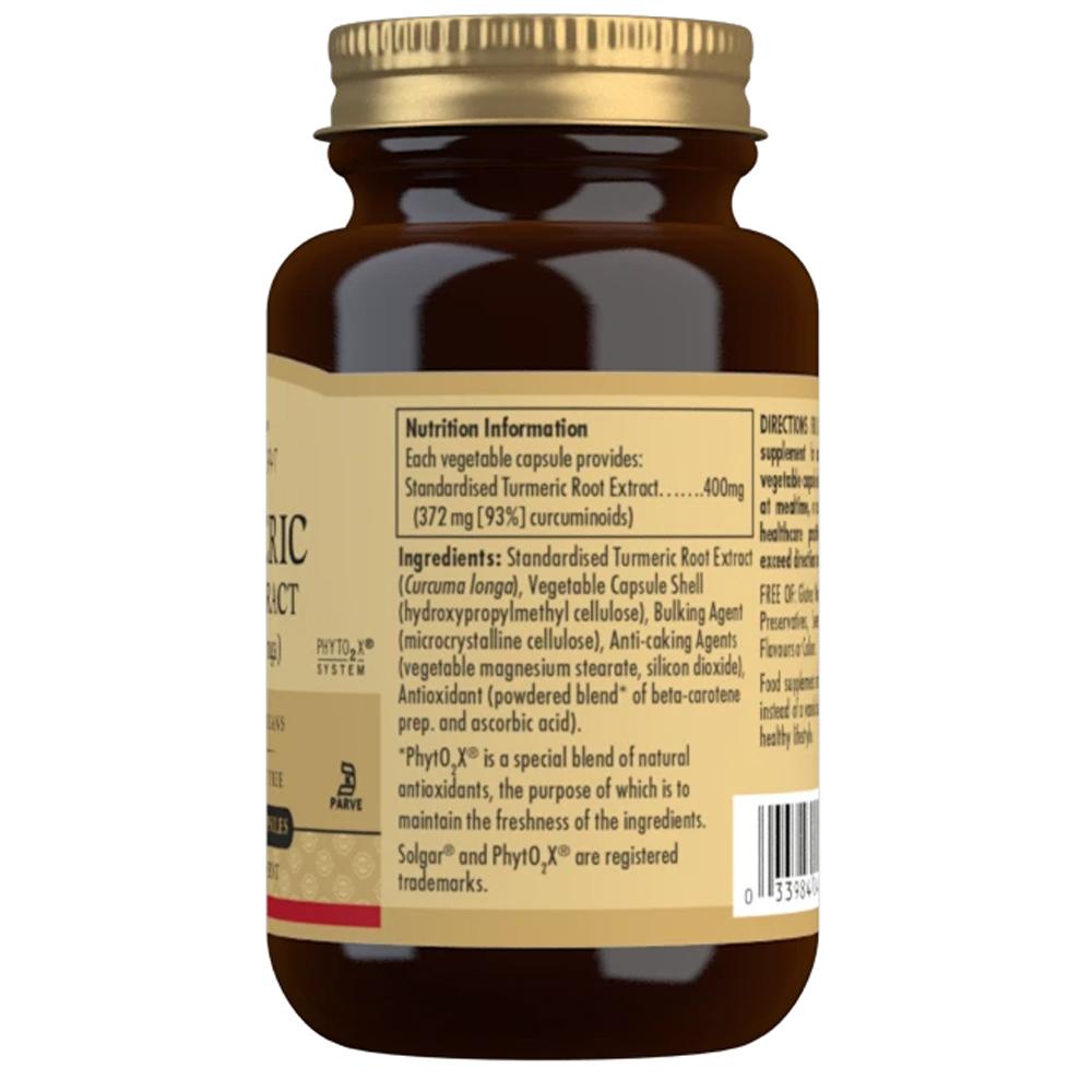 Solgar Turmeric Root Extract 60 Vegetable Capsules