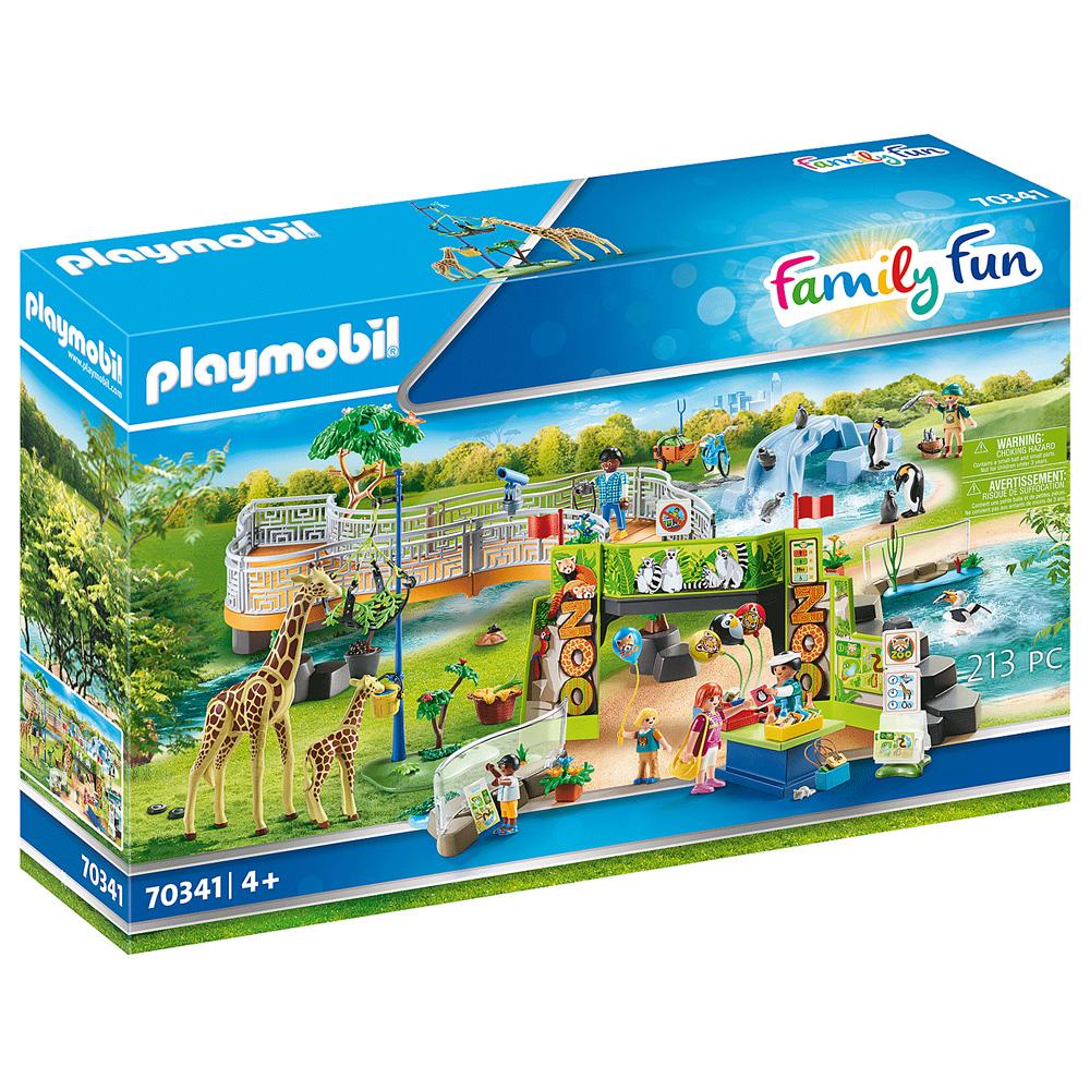 Playmobil Family Fun Large City Zoo Playset with Figures & Accessories