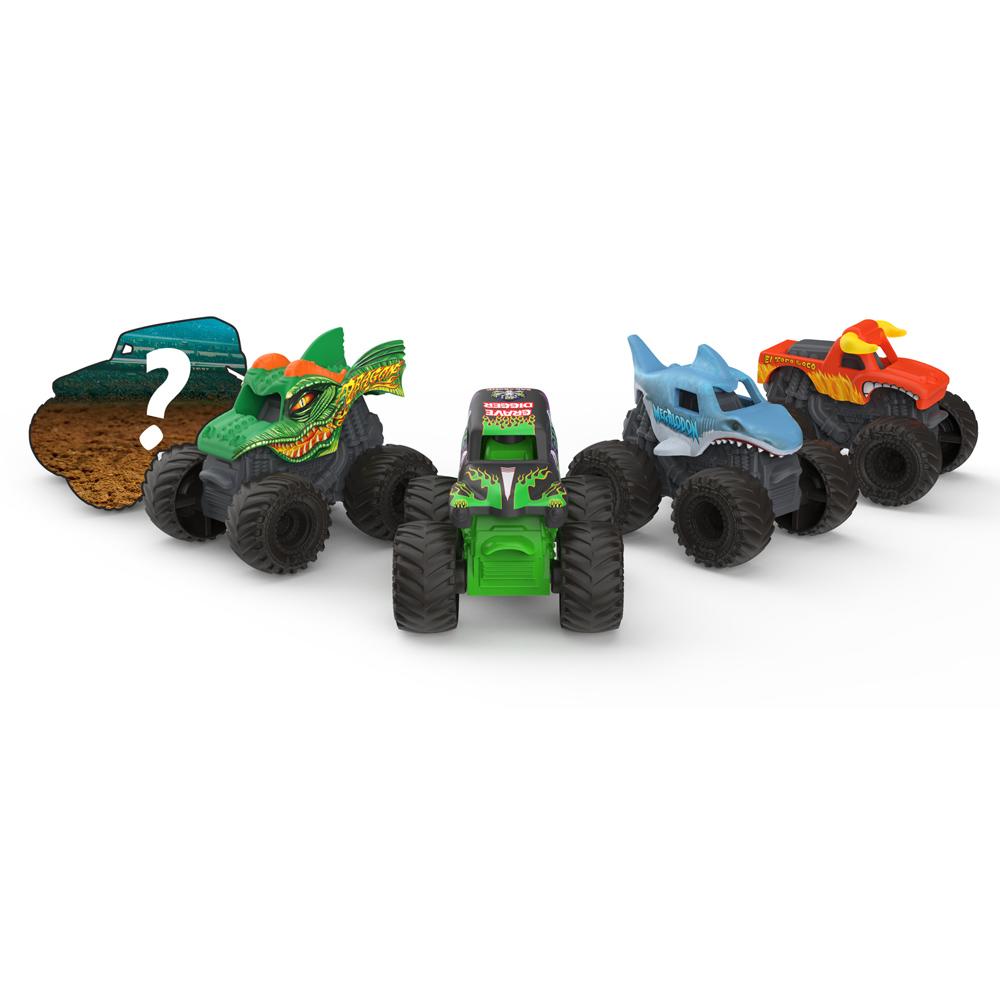 Monster Jam Collectable Mini Monster Truck 5-Pack with 1 Mystery Truck