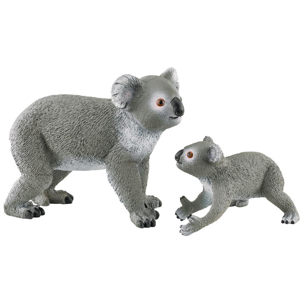 Schleich Wild Life Koala Mother and Baby Animal Figure Set for Ages 3+