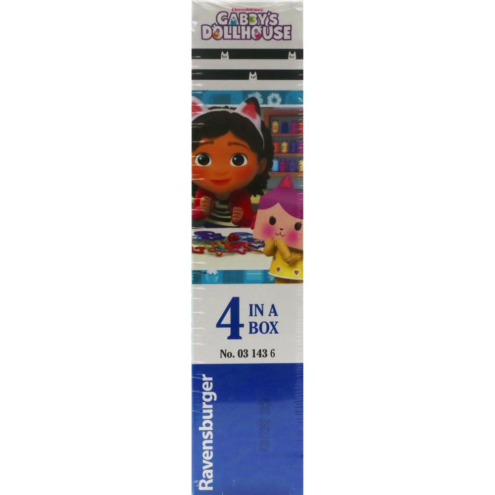 Gabby's Dollhouse 4 in a Box Jigsaw Puzzle Set from Ravensburger Ages 3+