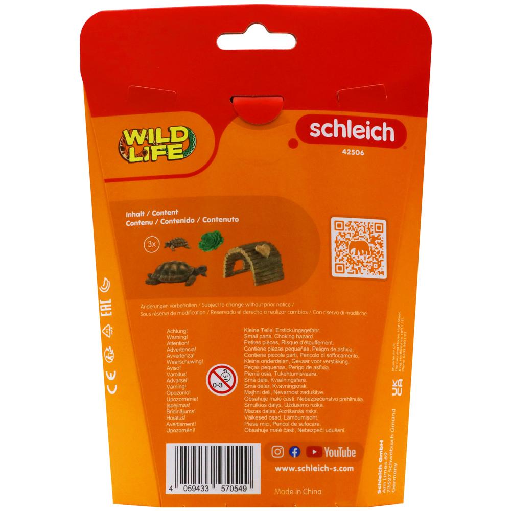 Schleich Wild Life Tortoise Home with 4 Figures and Accessories for Ages 3+