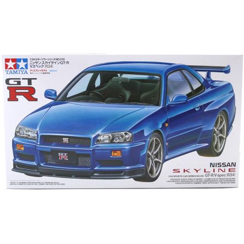 Tamiya NISSAN Skyline GT-R R34 V-Spec Plastic Model Kit Set 24210 Scale 124