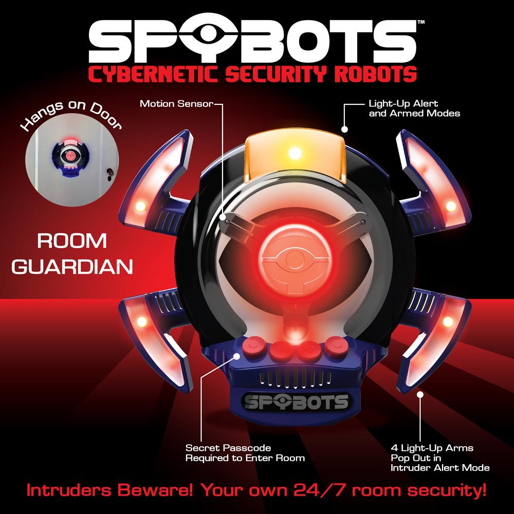 Spybots ROOM GUARDIAN Security Robot with Motion Sensor and Secret Code
