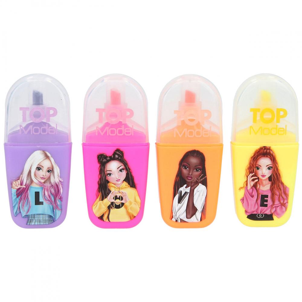 Depesche TOPModel Highlighter Pen Set of Four Colours Pink Yellow ...