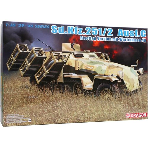 Dragon Sd.Kfz.251/2 Ausf C Rivetted Version German Military Vehicle ...