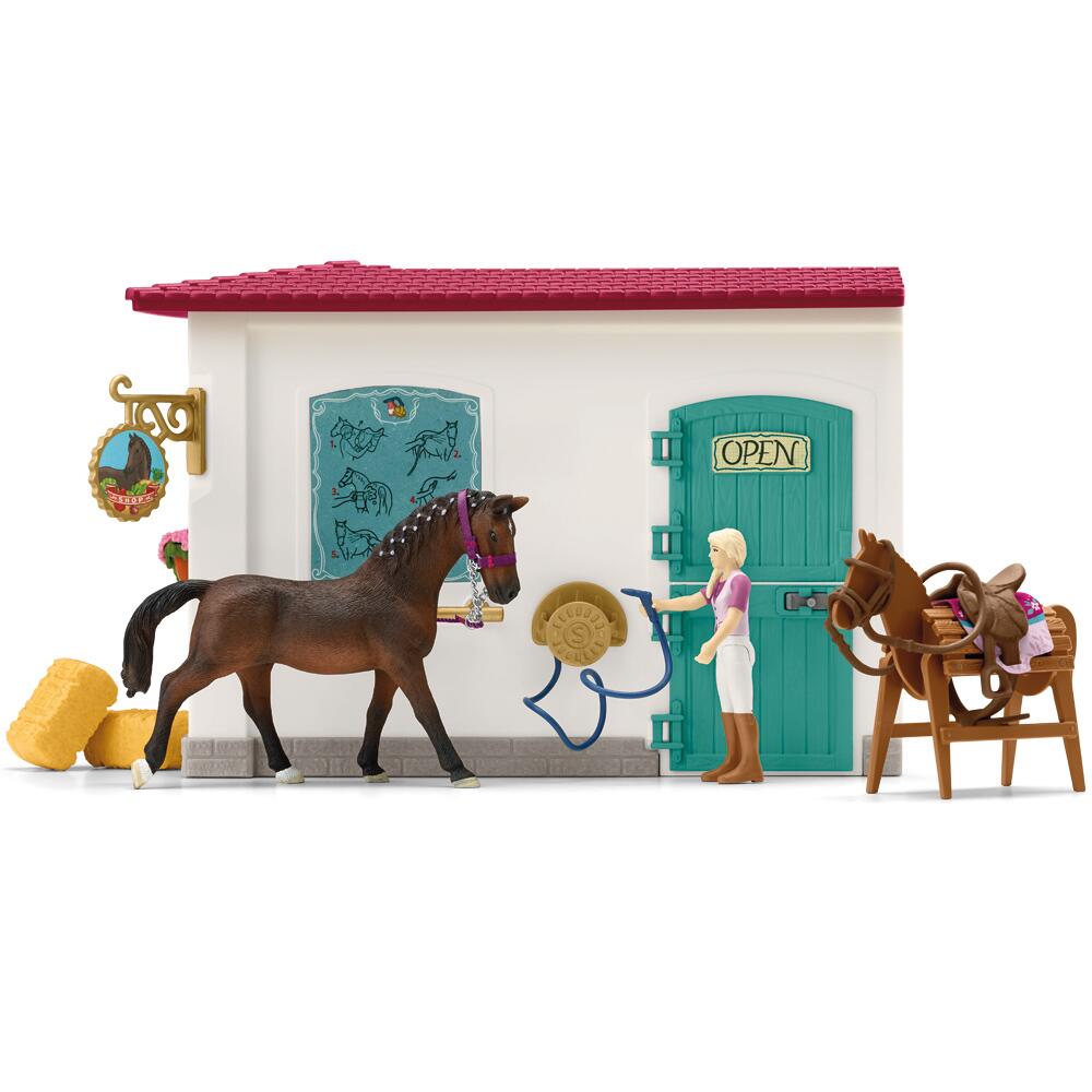 Schleich Horse Club Shop Playset with Animal Figures 67 Pieces for Ages ...