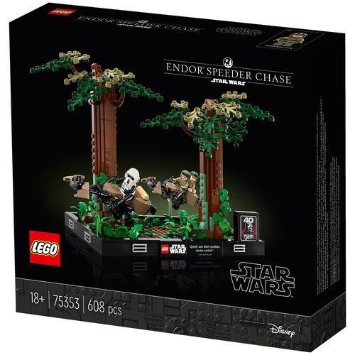 LEGO Star Wars Endor Speeder Chase Diorama Building Set for Ages 18+