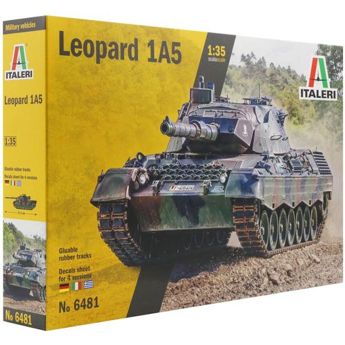 Italeri Leopard 1A5 Tank Military Vehicle Model Kit Scale 1:35