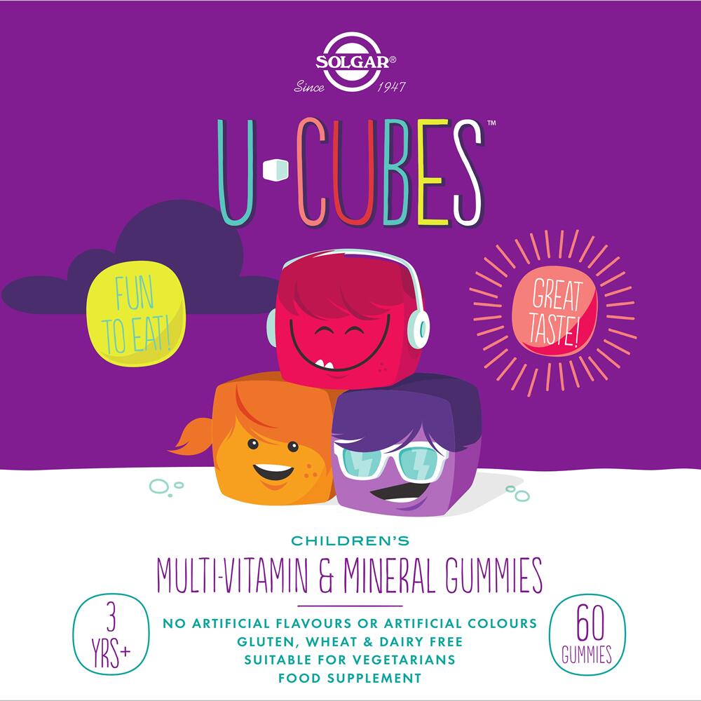 Solgar U-Cubes Multi-Vitamin & Mineral 60 Gummies