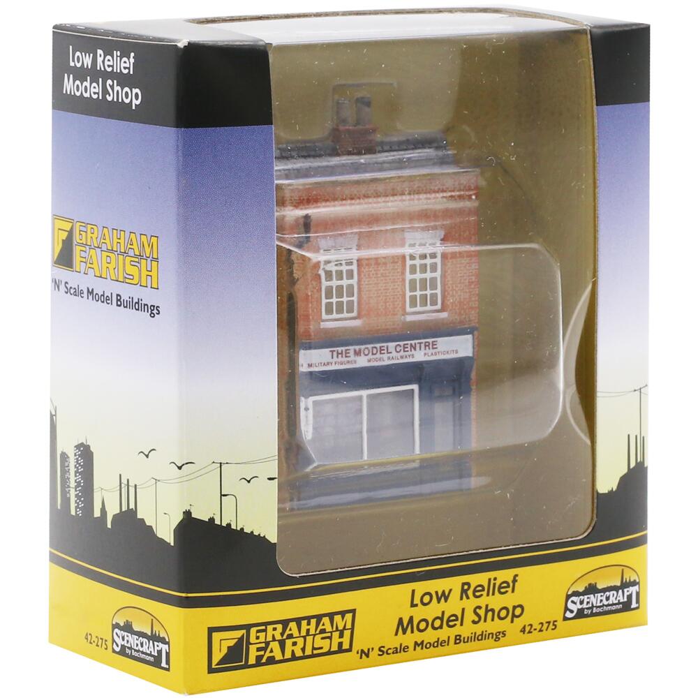 Scenecraft Graham Farish Low Relief Model Shop N Gauge Model Railway Building