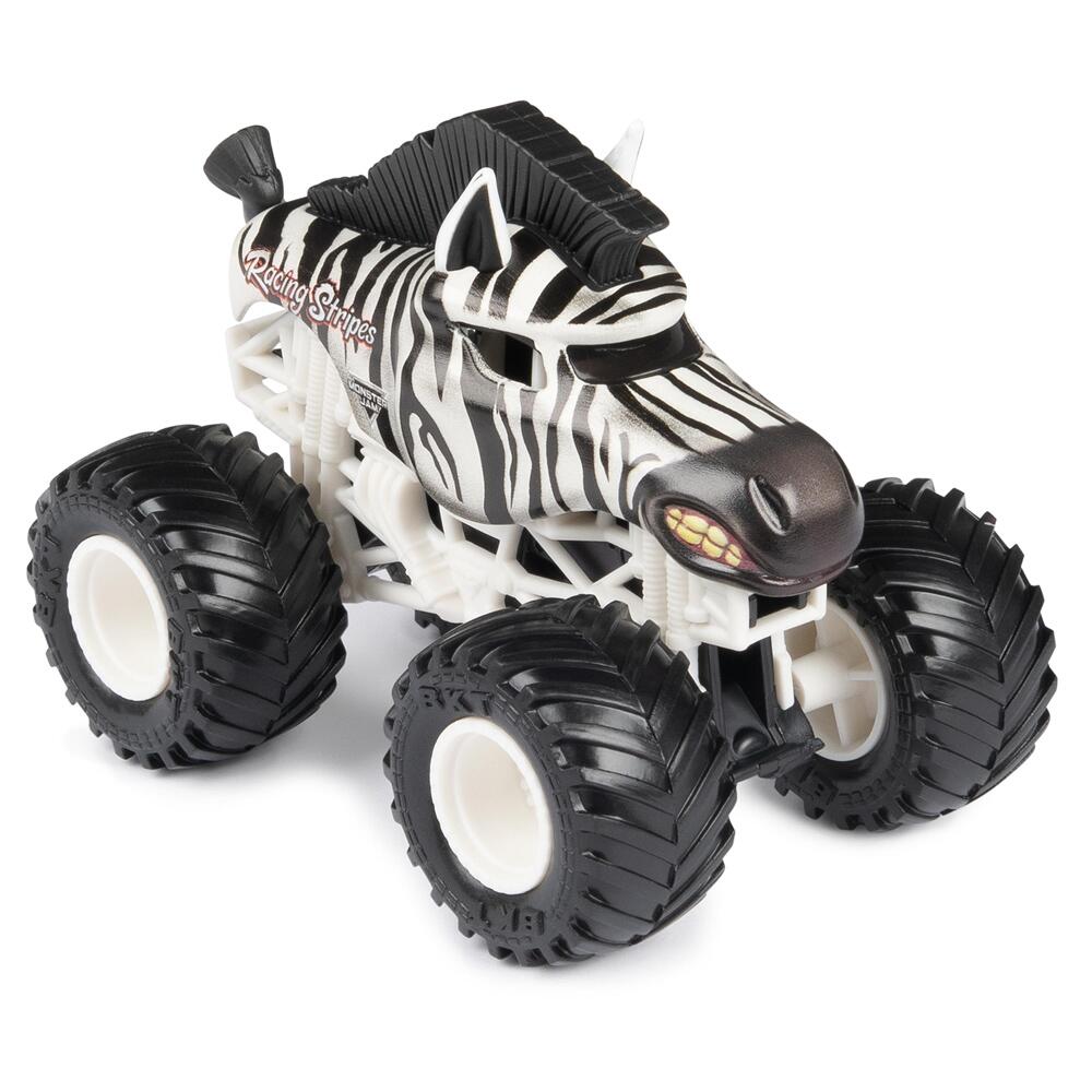 Monster Jam Die Cast Trucks Scale 1:64 RACING STRIPES vs RAINBOW BURST