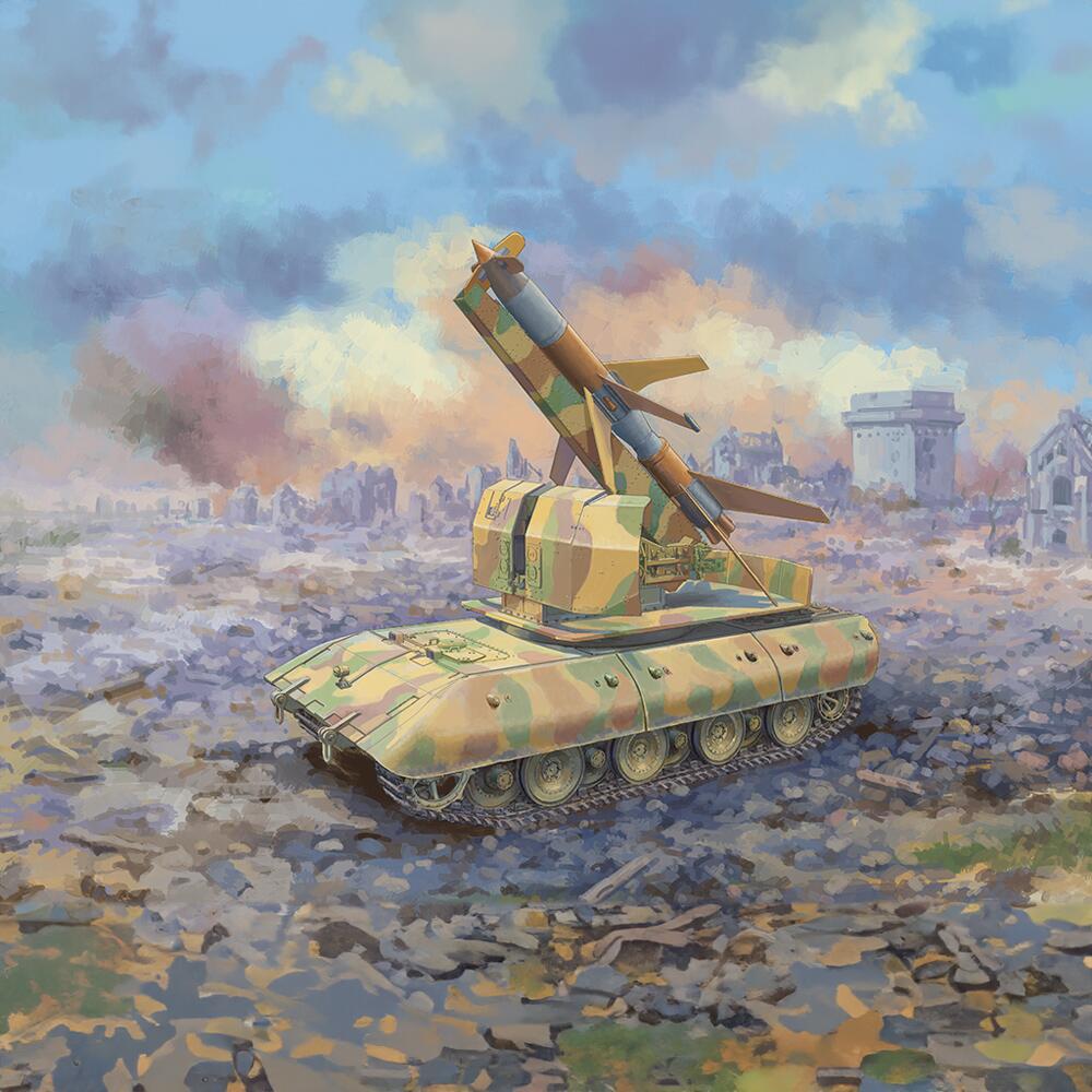 Trumpeter E-100 Flakpanzer Flakrakete Rheintocher I Tank Model Kit 1/35