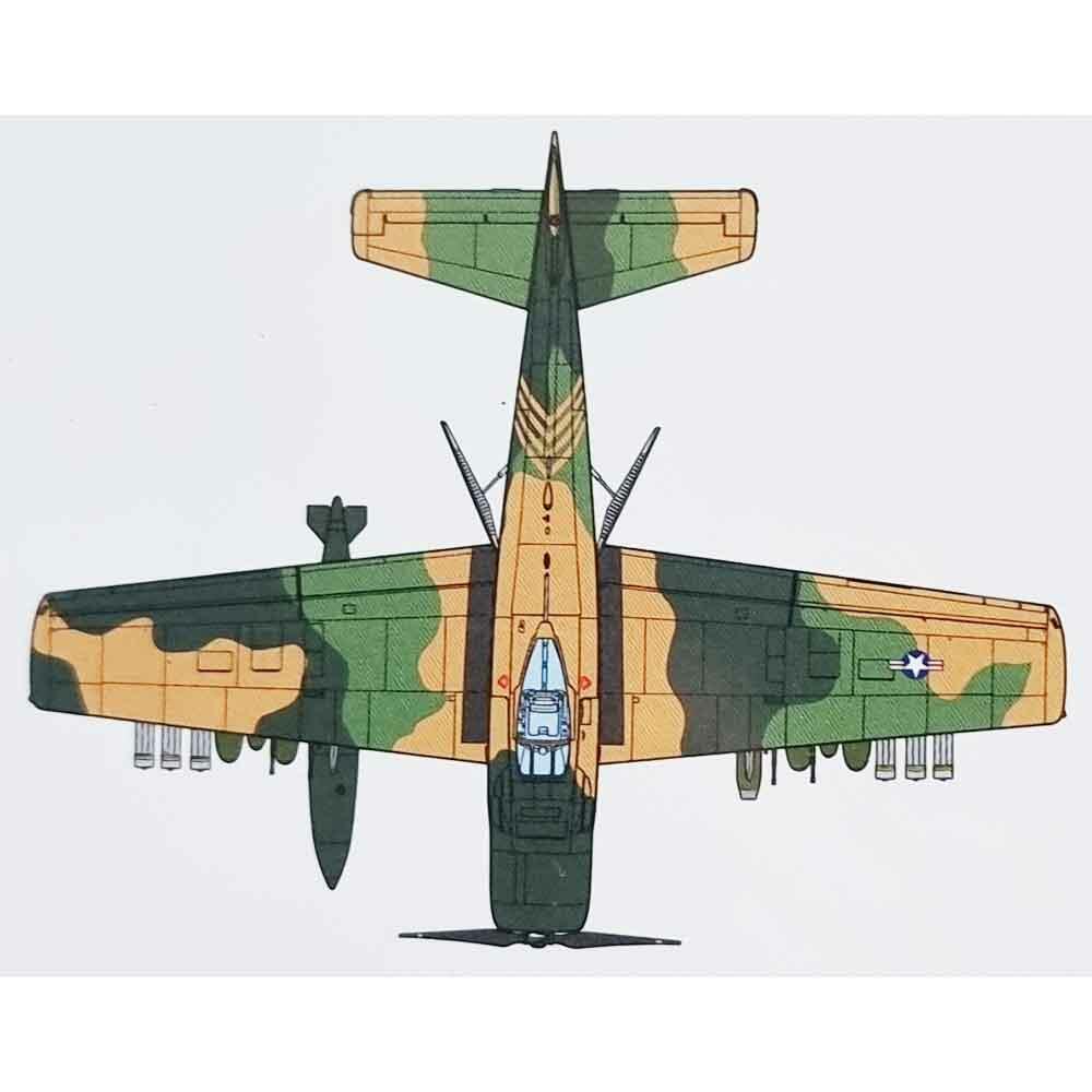 Tamiya Douglas A-1J Skyraider Aircraft US Air Force Model Kit 61073 ...