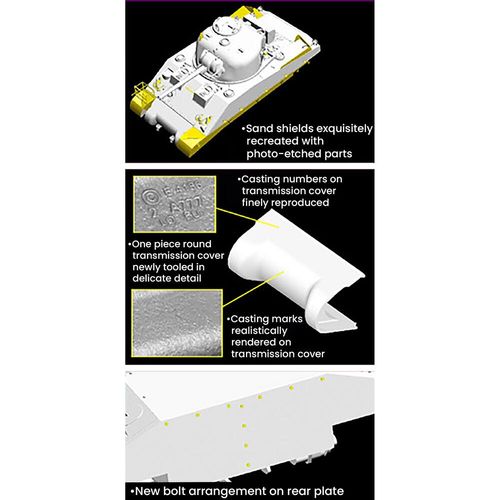 Dragon British Sherman Mk.III Italian Campaign Tank Model Kit Scale 1:35