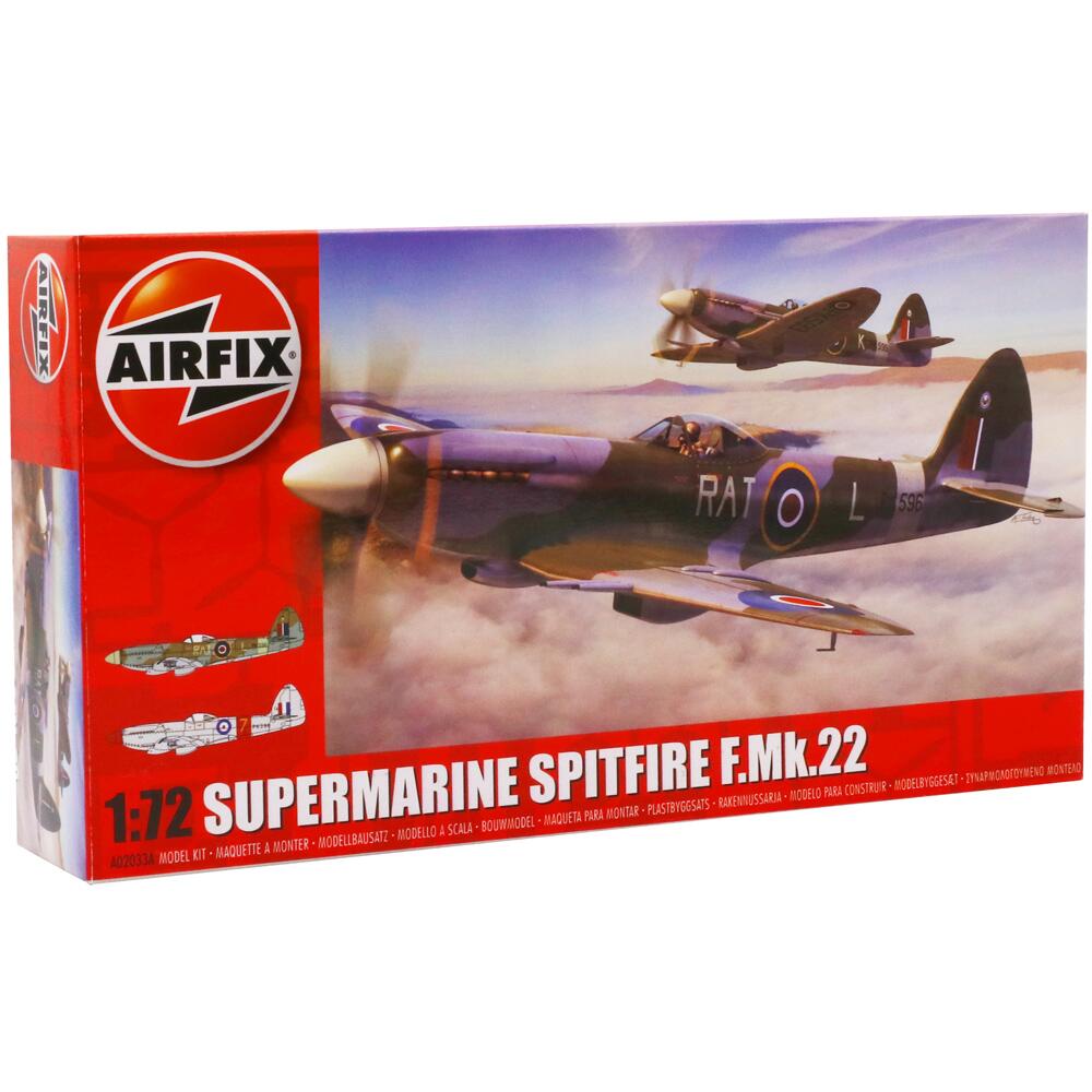 Airfix Supermarine Spitfire F Mk 22 Military Aircraft Model Kit Scale 1:72