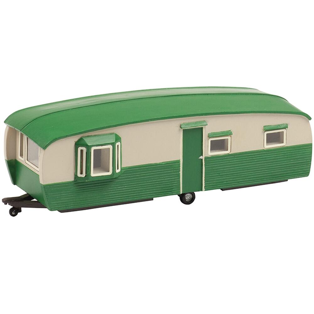 Scenecraft Static Caravan Model Railway Building 00 Gauge 1:76 Scale