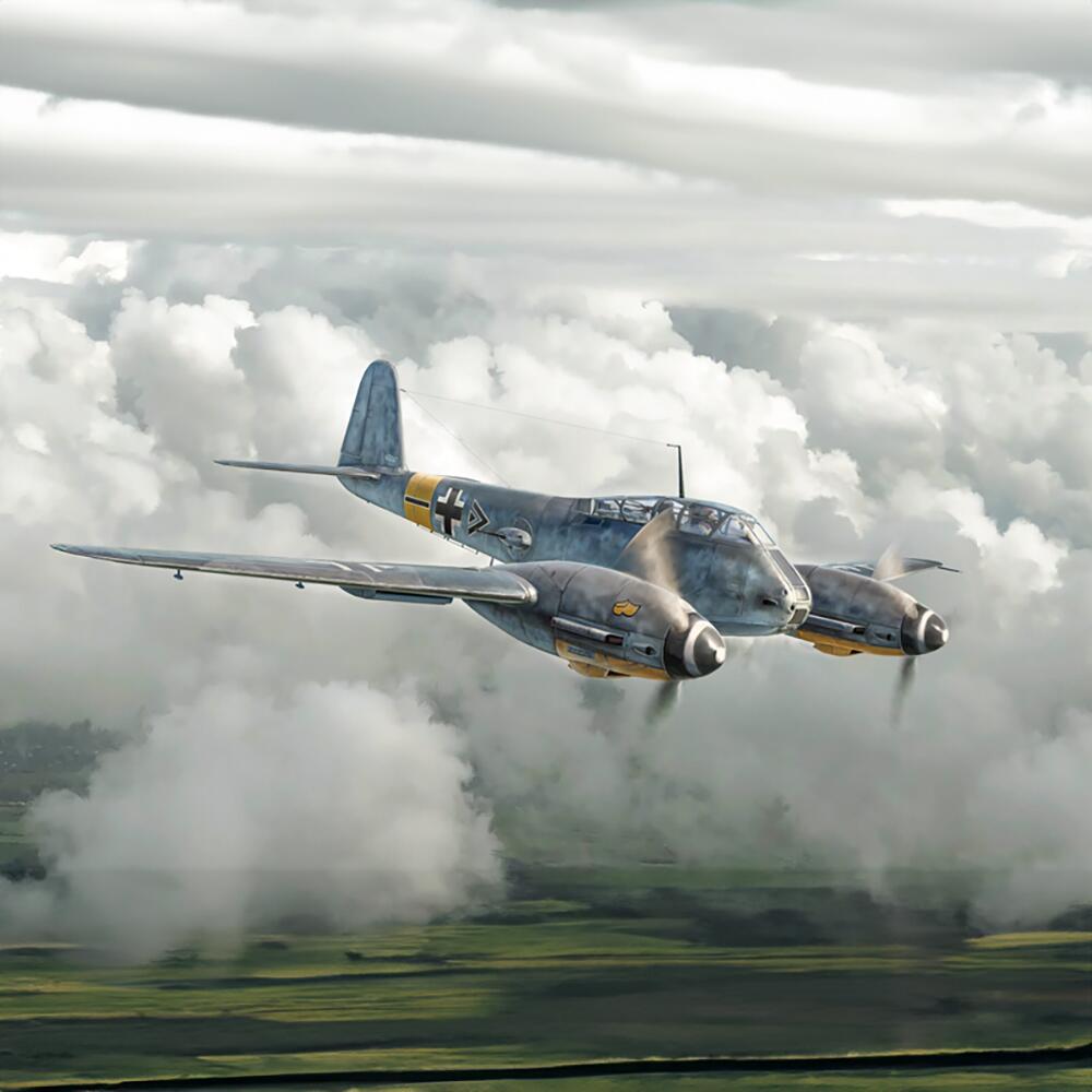 Italeri Messerschmitt Me 410 A-1 Hornisse Aircraft Model Kit Scale 1:72