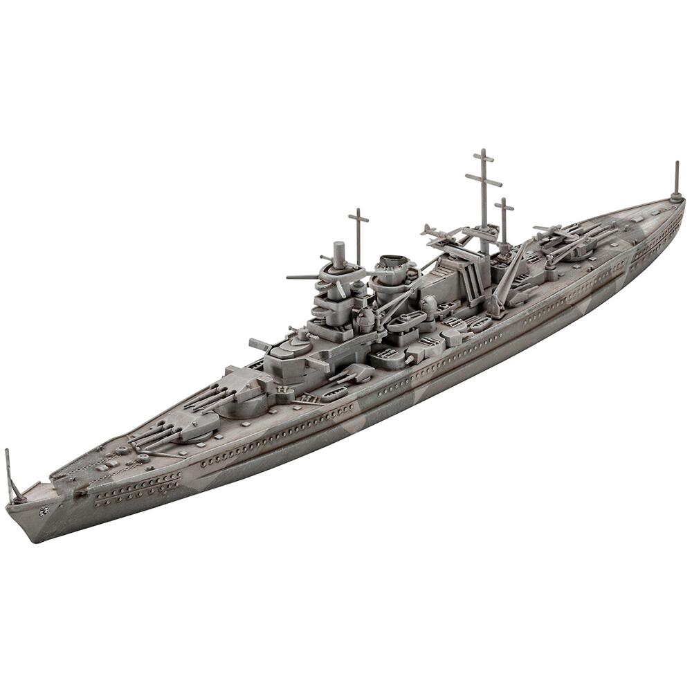 Revell Gneisenau German Battleship WWII Model Kit Scale 1:1200