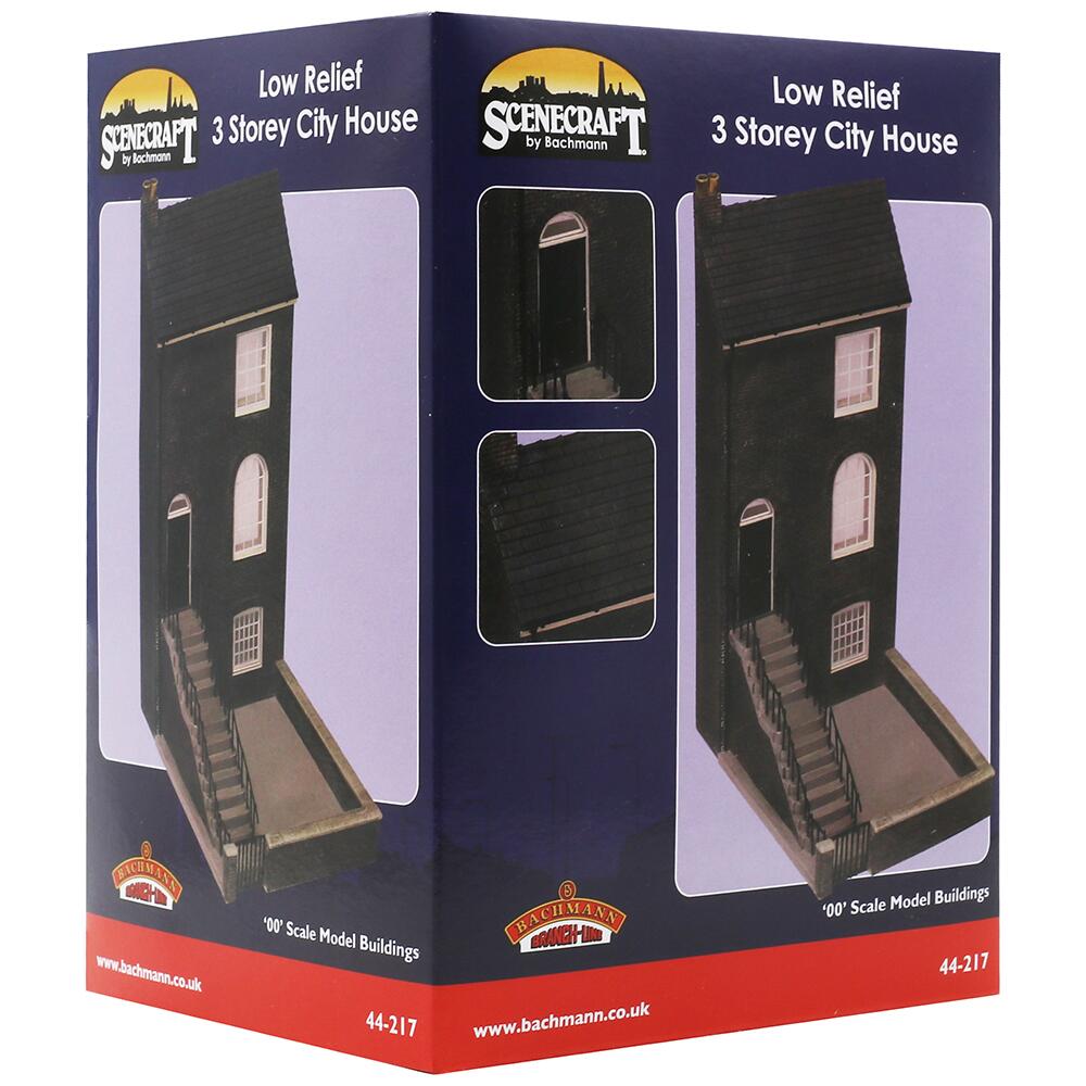 Scenecraft Low Relief Three Storey City House Model Railway Building OO ...