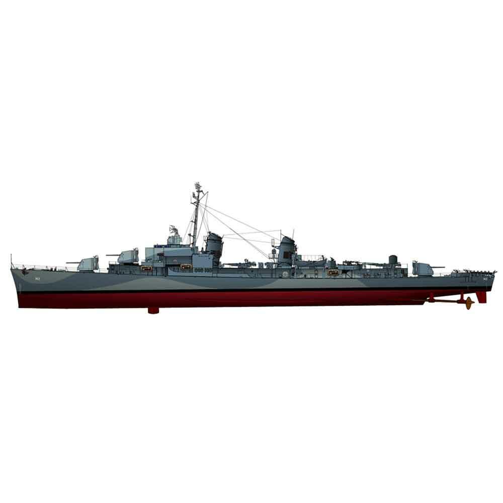 Takom USS DD 743 Southerland Gearing Class Destroyer Model Kit Scale 1/700