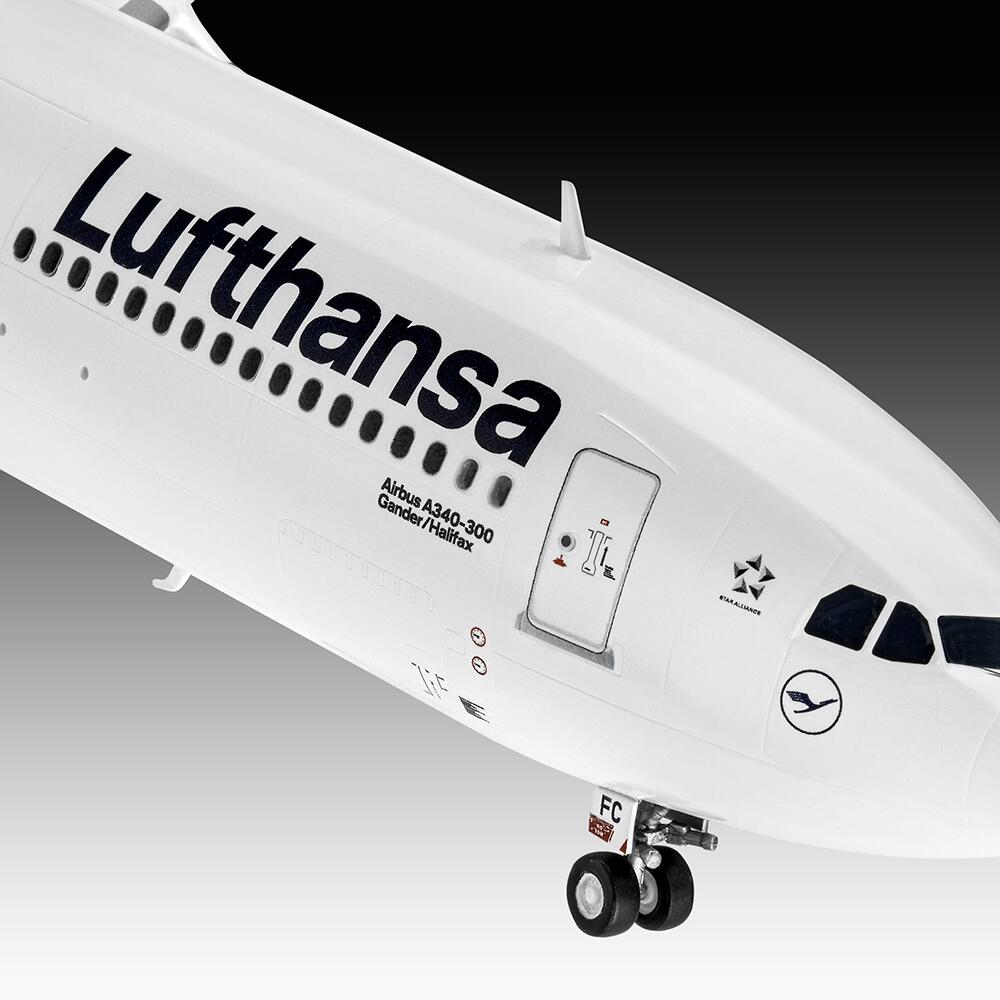 Revell Airbus A340-300 Lufthansa New livery Aircraft Model Kit Scale 1:144