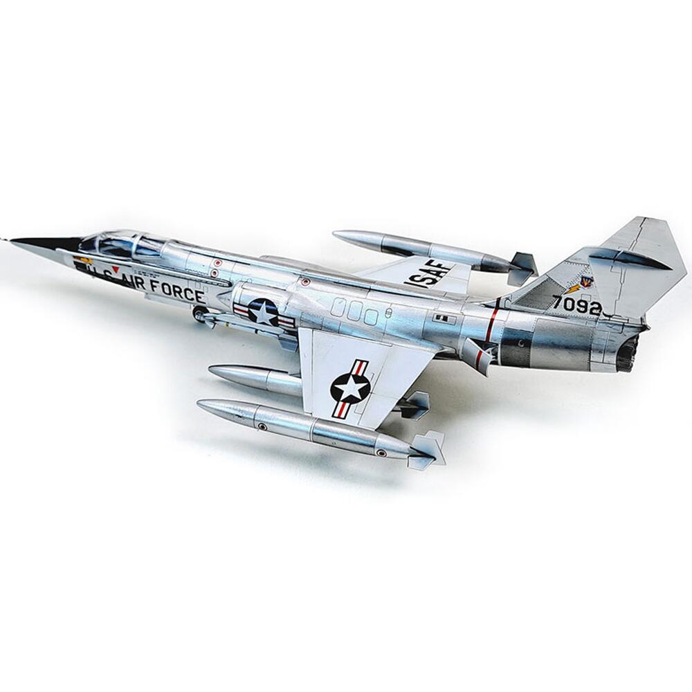 Academy USAF F-104C Starfighter Vietnam War Military Aircraft Model Kit ...