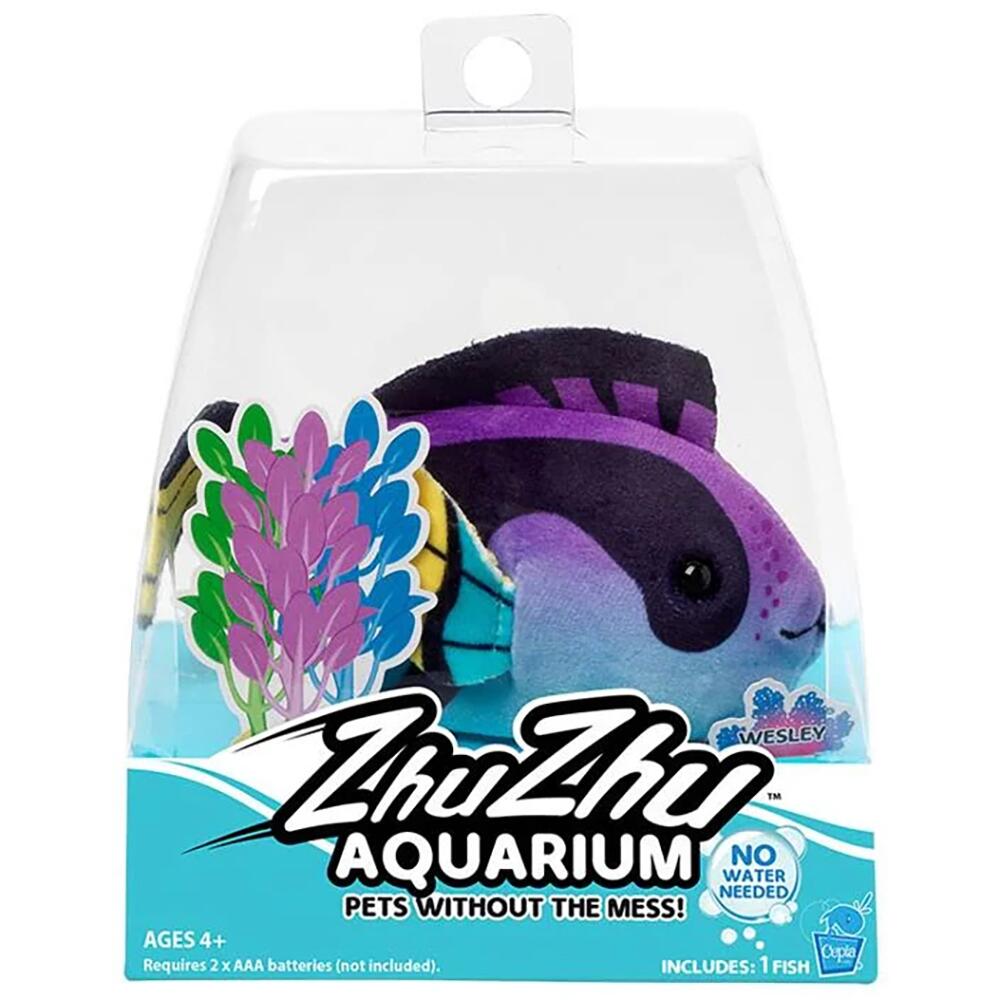 Zhu Zhu Aquarium Electronic Pet Fish Toy WESLEY THE BLUE TANG