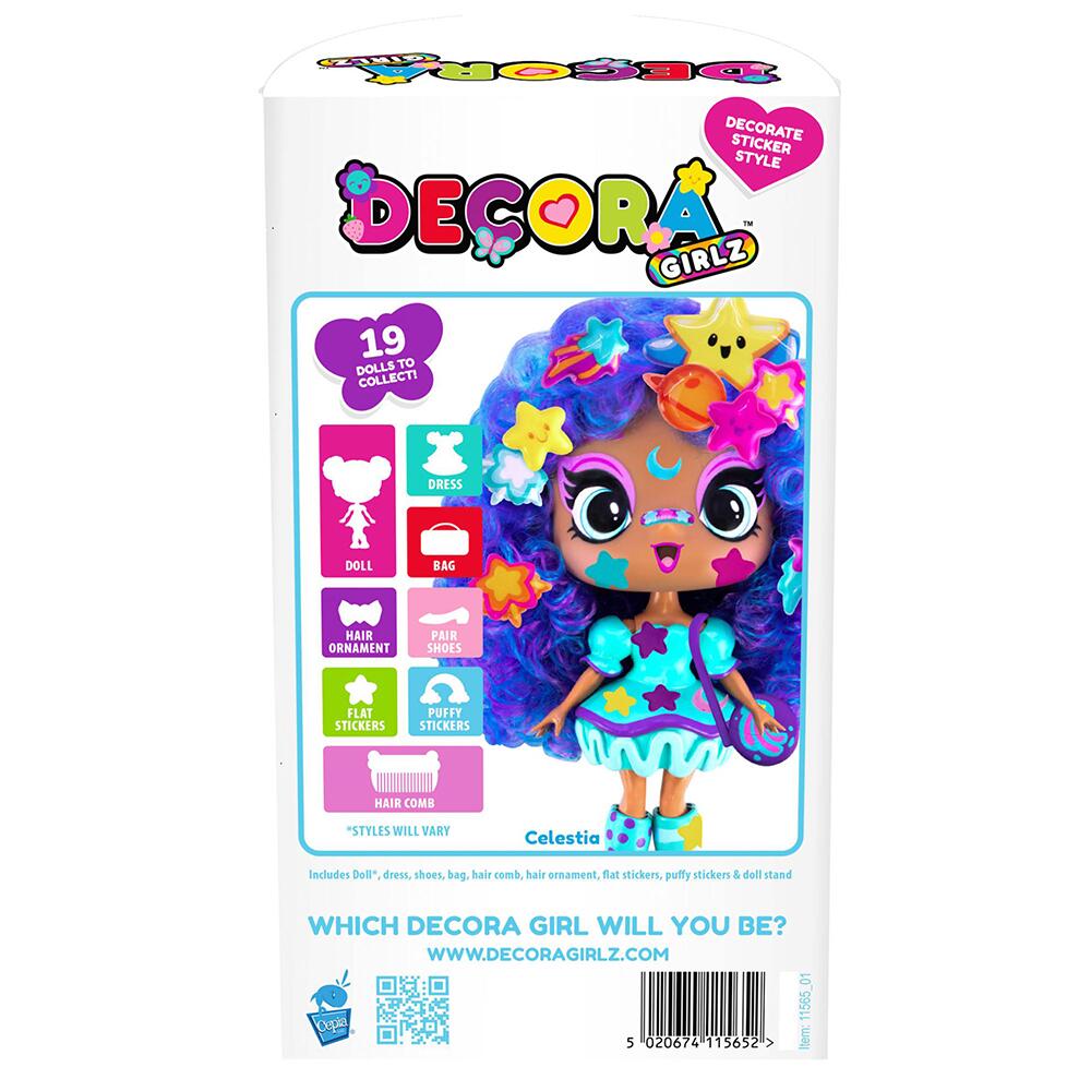 Decora Girlz Sticker 'N Style Doll Set CELESTIA