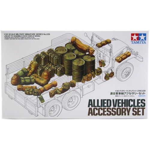 Tamiya Allied Vehicles Model Accessory Set 35229 Scale 1/35
