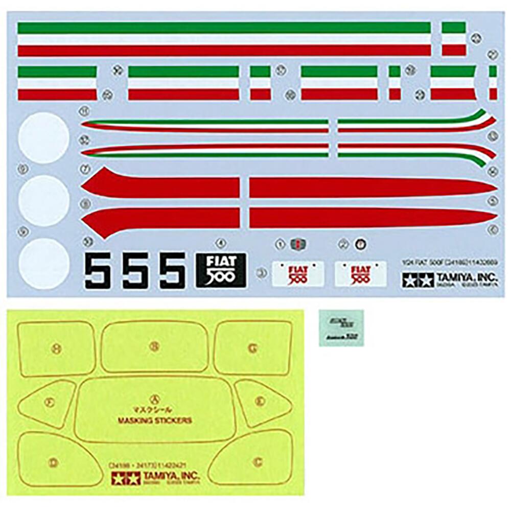 Tamiya FIAT 500F Classic Road Car Model Kit 24169 Scale 1/24