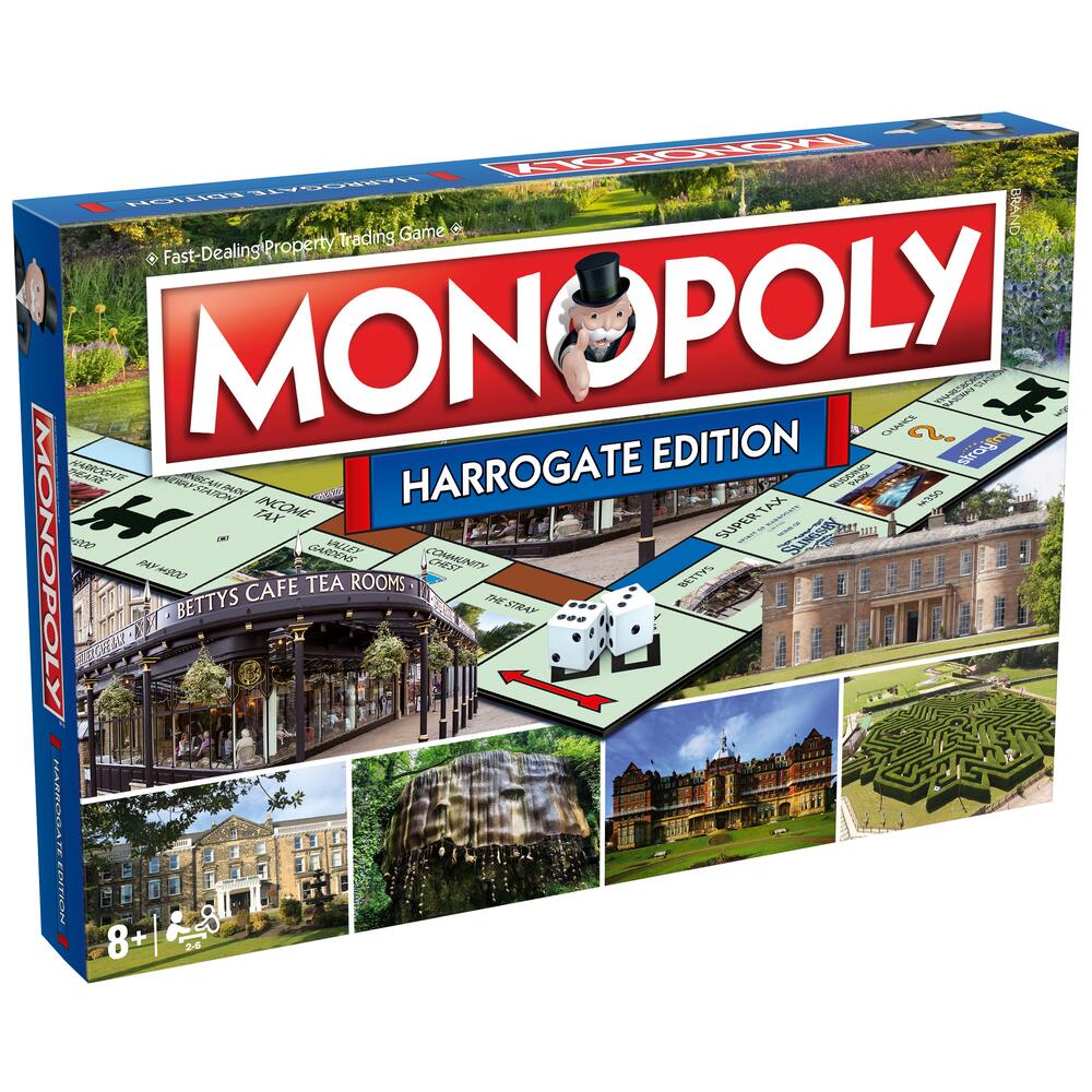 Monopoly Harrogate Edition Board Game 2 to 6 Players Ages 8+