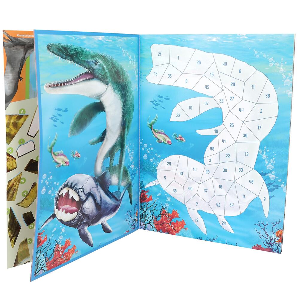 Depesche Dino World Sticker by Numbers Book