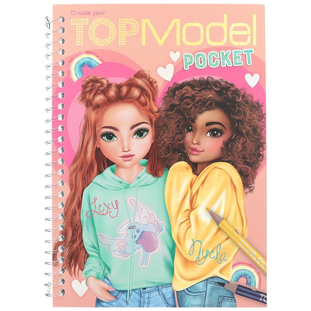 Depesche TOPModel Pocket Colouring Book LEXY & NYELA