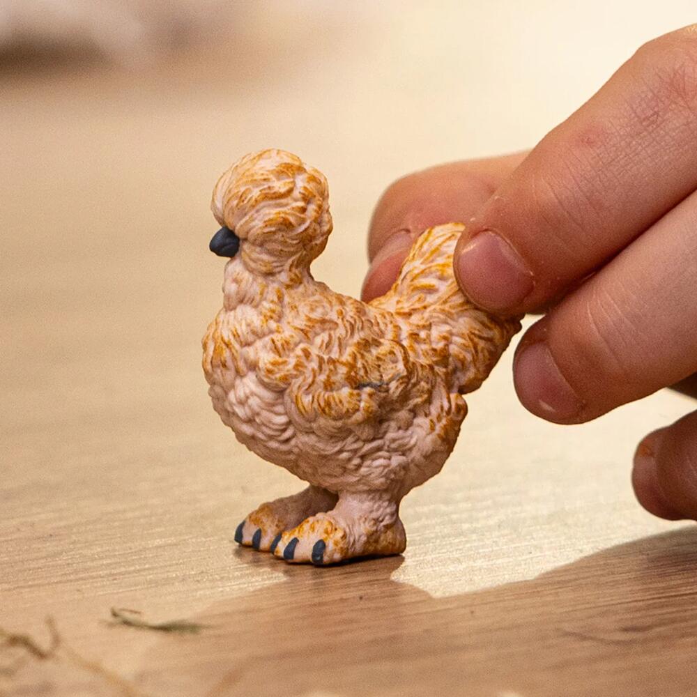 Schleich Farm World Silkie Chicken Animal Figure