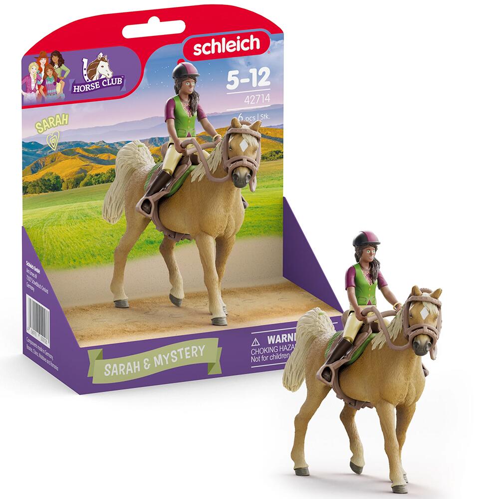 Schleich Horse Club Sarah & Mystery Horse & Rider Figure Set